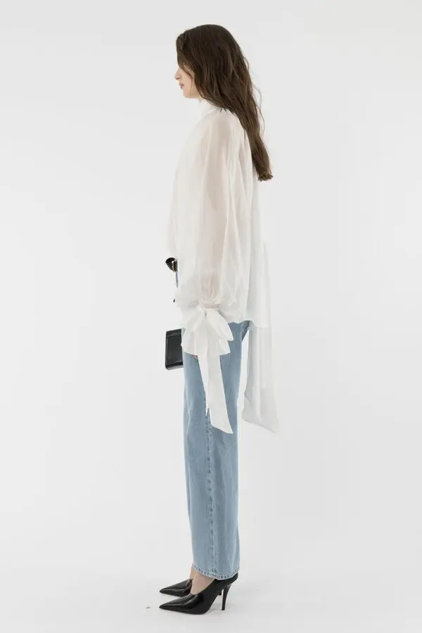 Arakii Silk Balloon Blouse