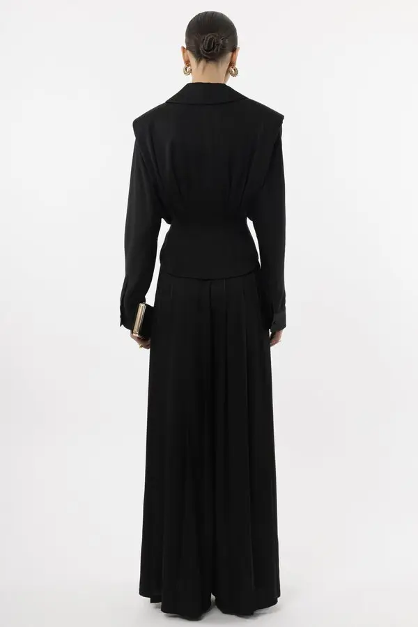 Arakii Pleated Silk Pants