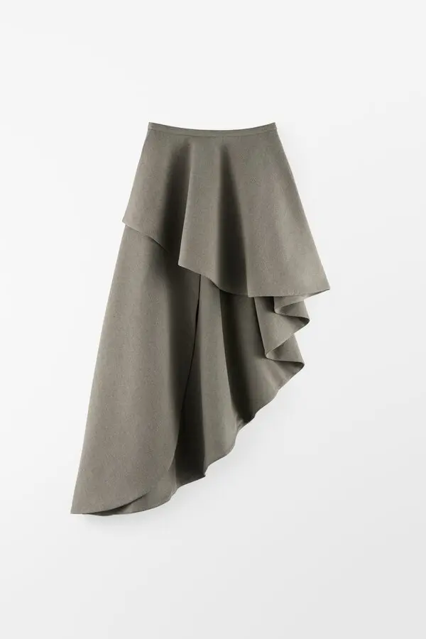 Arakii Spiral Skirt - Greige