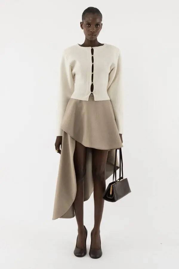 Arakii Spiral Skirt - Beige