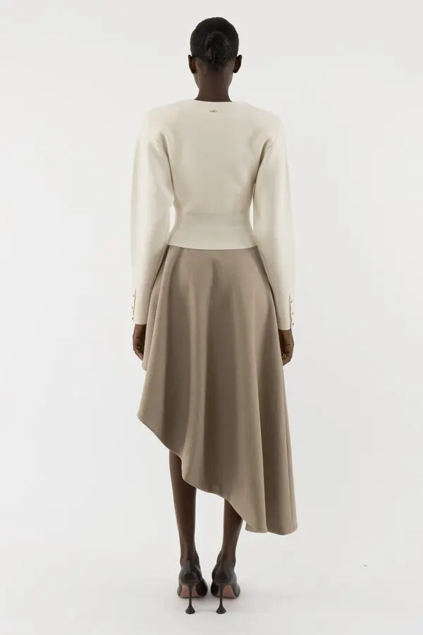 Arakii Spiral Skirt - Beige