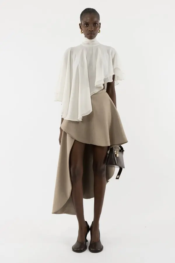 Arakii Spiral Skirt - Beige
