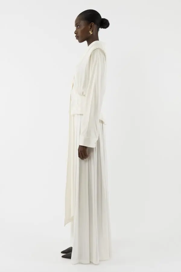 Arakii Pleated Silk Pants