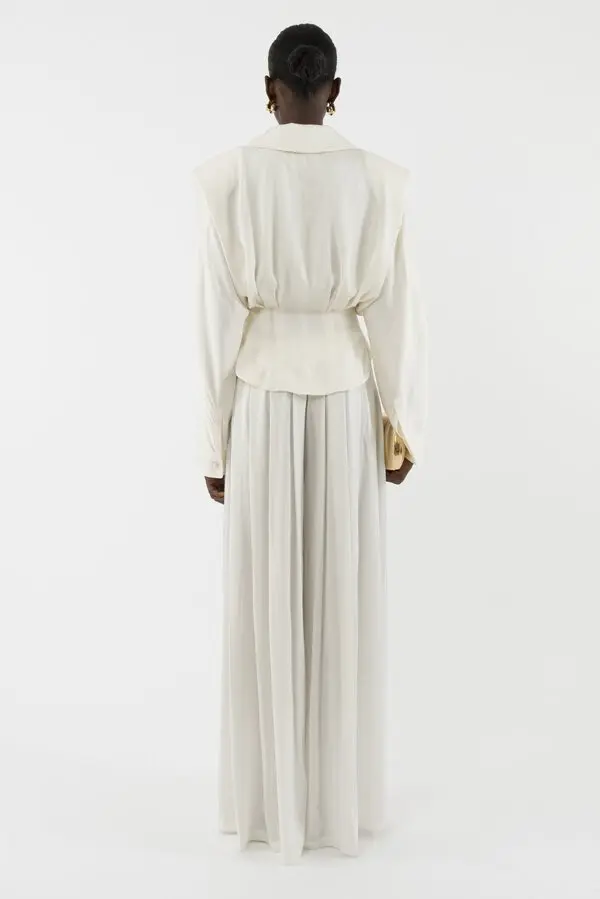 Arakii Pleated Silk Pants