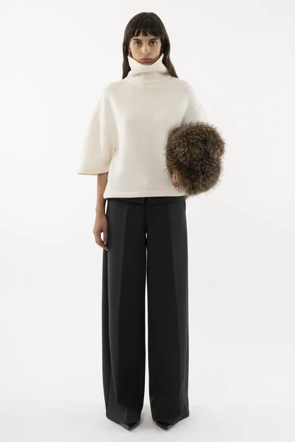 Arakii Knitted Turtleneck T-shirt - Off-white