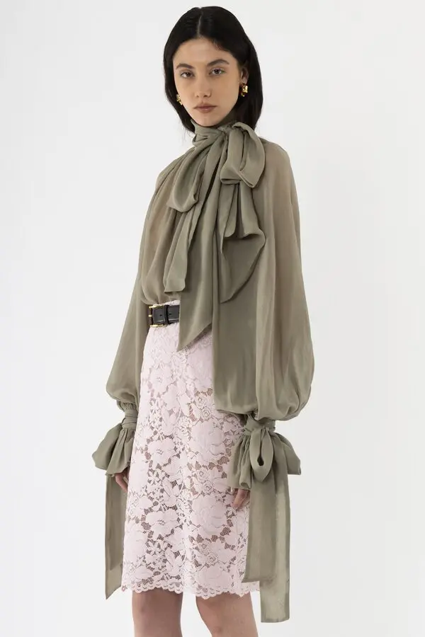 Arakii Silk Balloon Blouse
