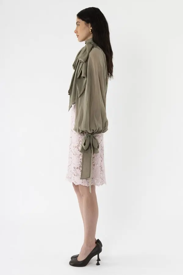 Arakii Silk Balloon Blouse