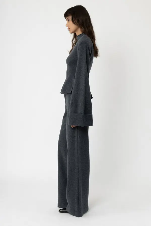 Arakii Knitted Suitpant - Dark Grey