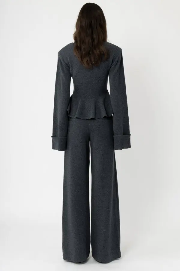 Arakii Knitted Suitpant - Dark Grey