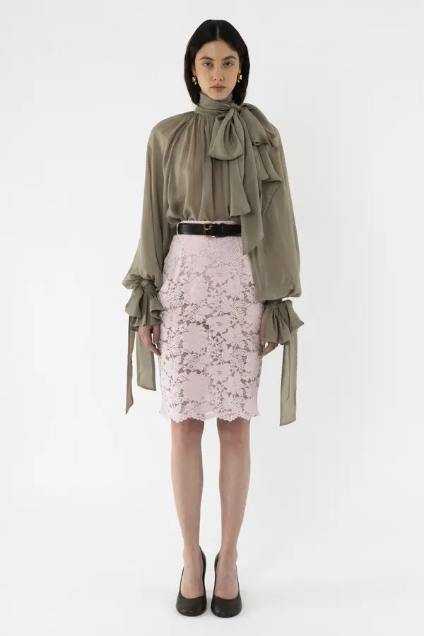 Arakii Lace Pencil Skirt