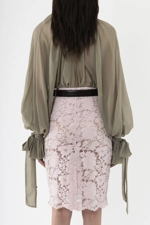 Arakii Lace Pencil Skirt