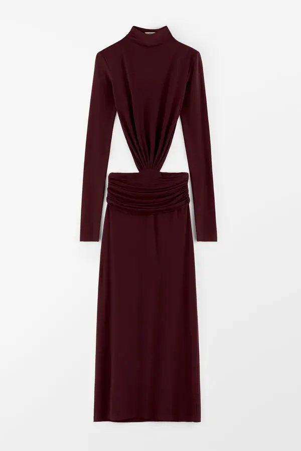 Arakii Jersey Maxi Dress - Burgundy