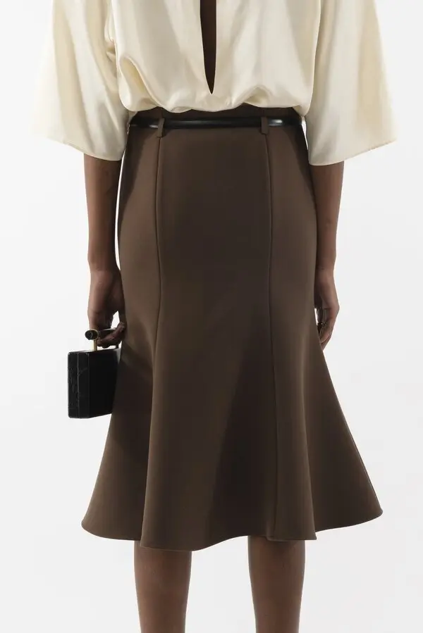 Arakii Sculptured Midi Skirt