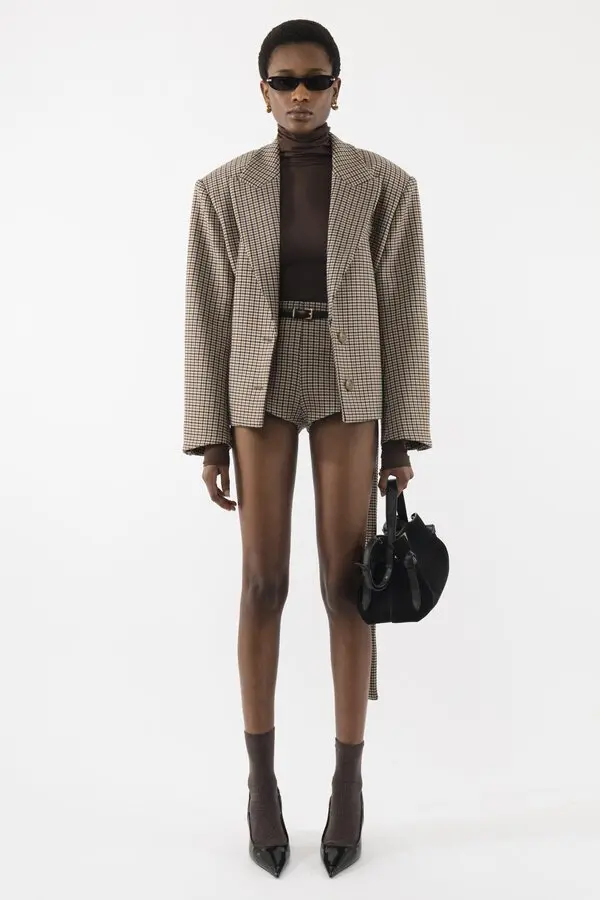 Arakii Checked Shorts - Beige Check