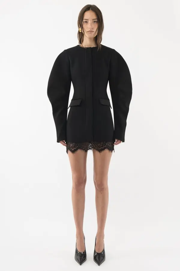 Arakii Sculpted Blazer Dress - Black