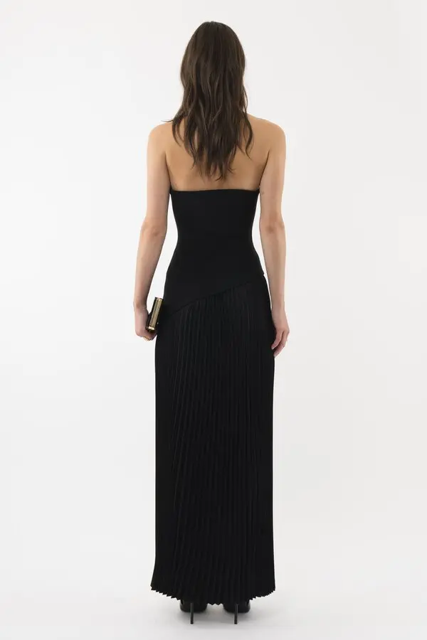 Arakii Pleated Slit Dress