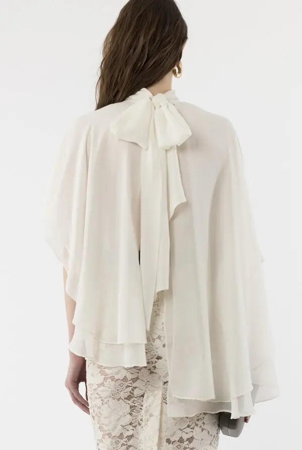 Arakii Flowy Silk Cape
