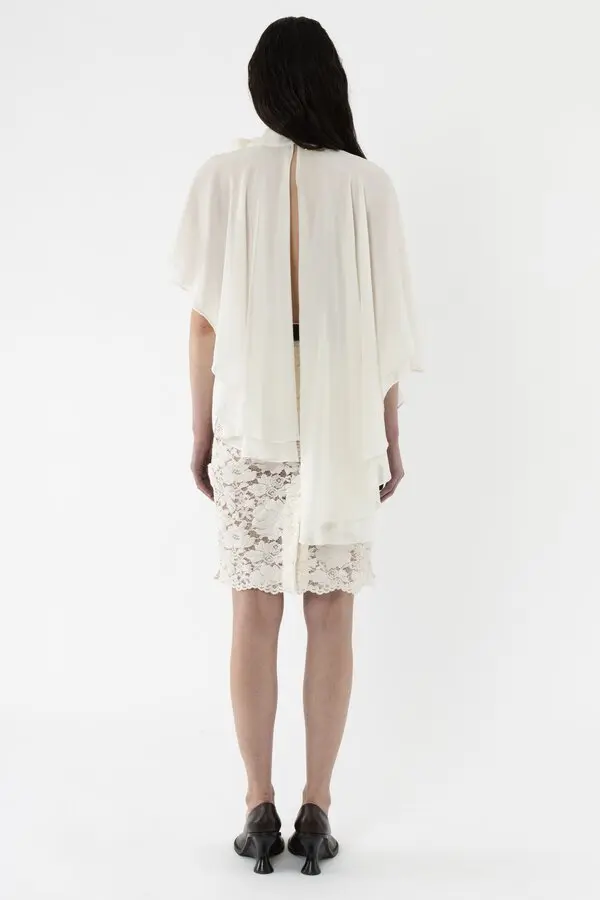 Arakii Flowy Silk Cape
