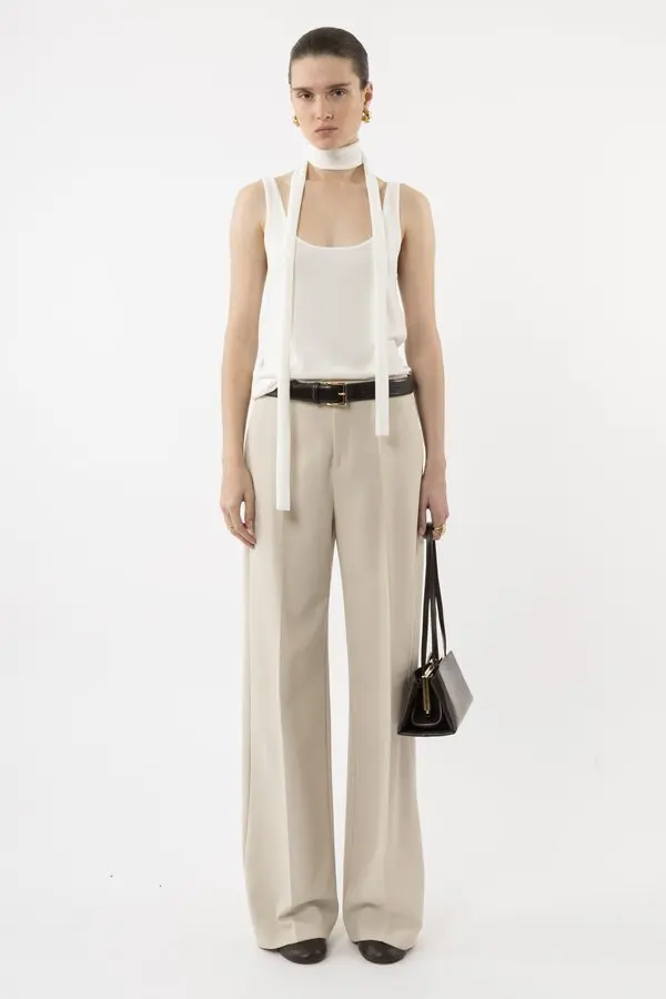 Arakii Mot Scarf Top - Off-white