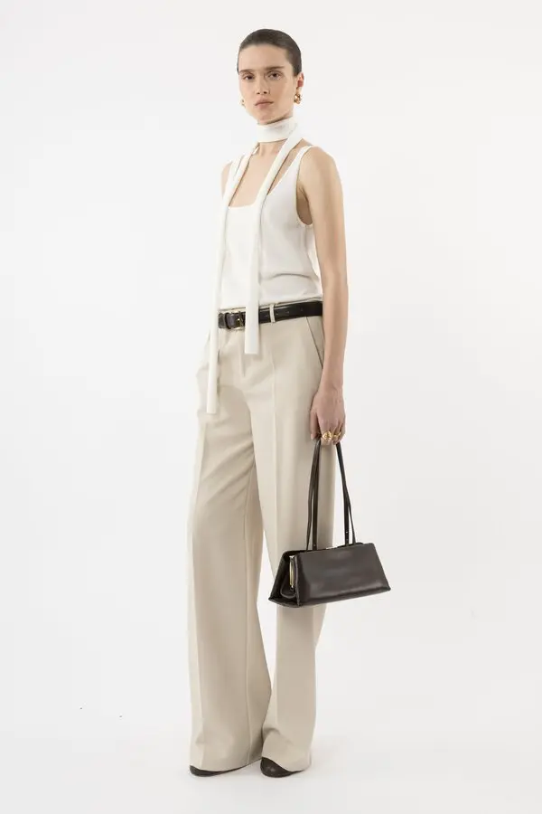 Arakii Mot Scarf Top - Off-white