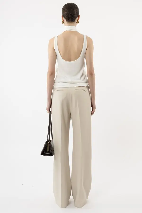 Arakii Mot Scarf Top - Off-white