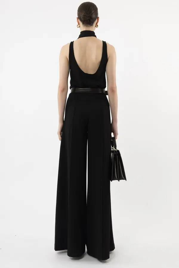 Arakii Mot Scarf Top - Black