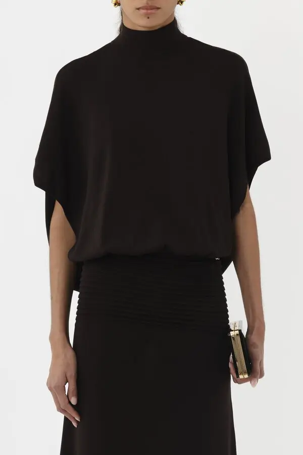 Arakii Mist Midi Dress - Dark Brown