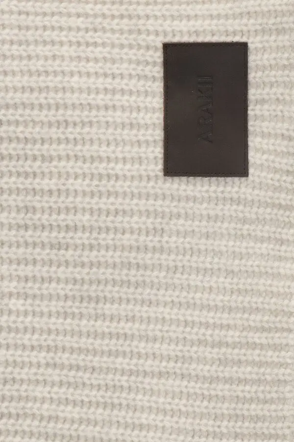 Arakii Heavy Knit Frill Scarf