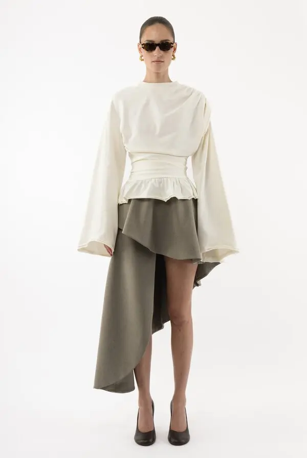Arakii Draped Long Sleeve Shirt