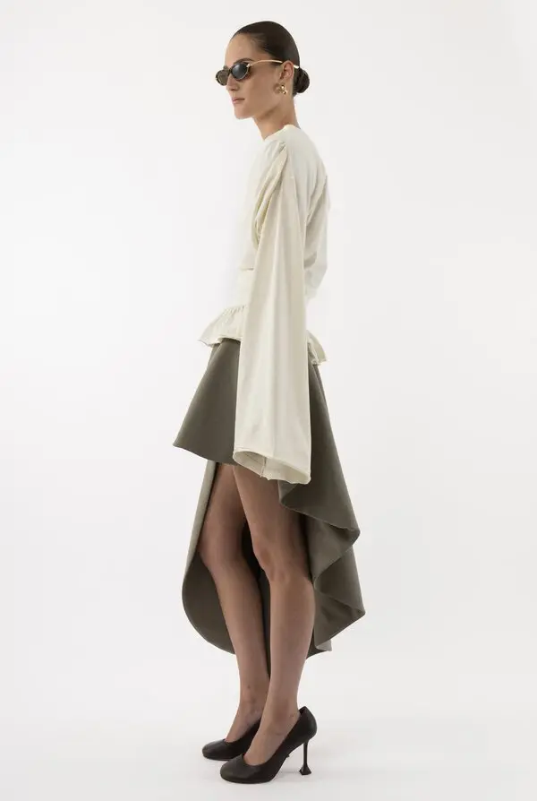 Arakii Draped Long Sleeve Shirt