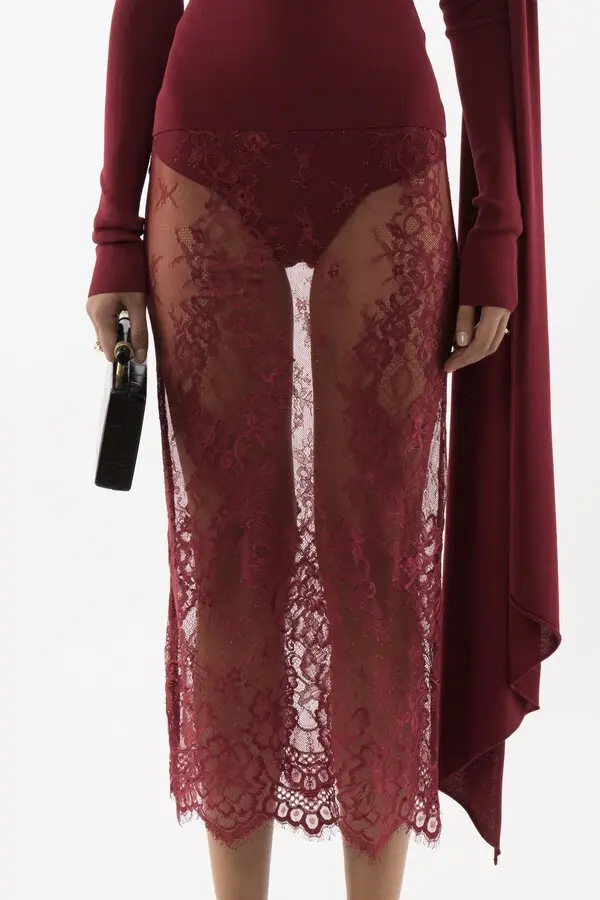 Arakii Lace Midi Skirt