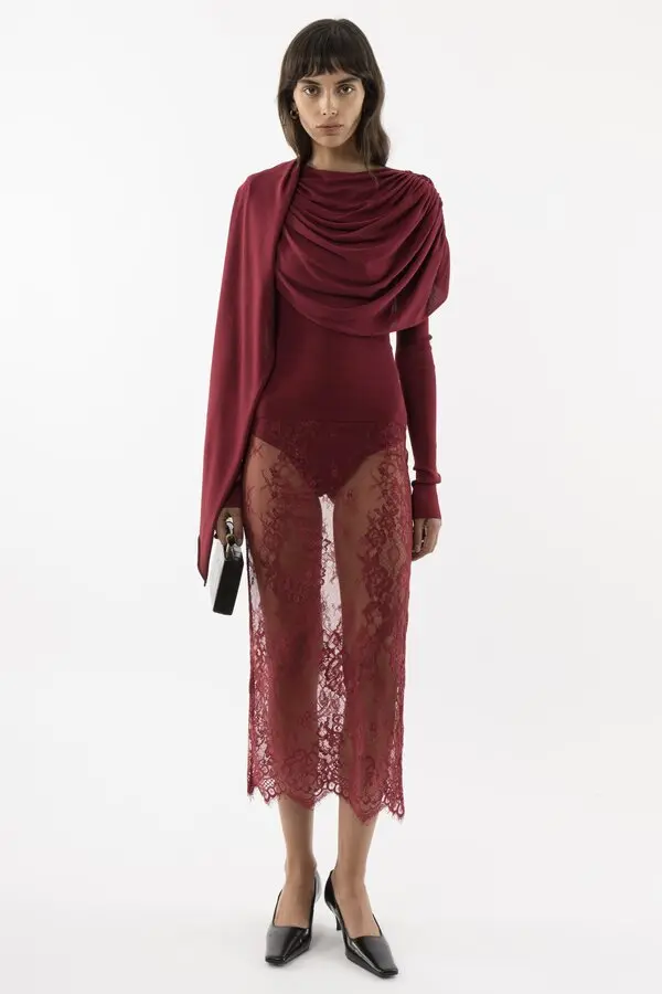 Arakii Lace Midi Skirt
