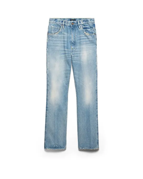 Prada Washed Denim Jeans - Navy
