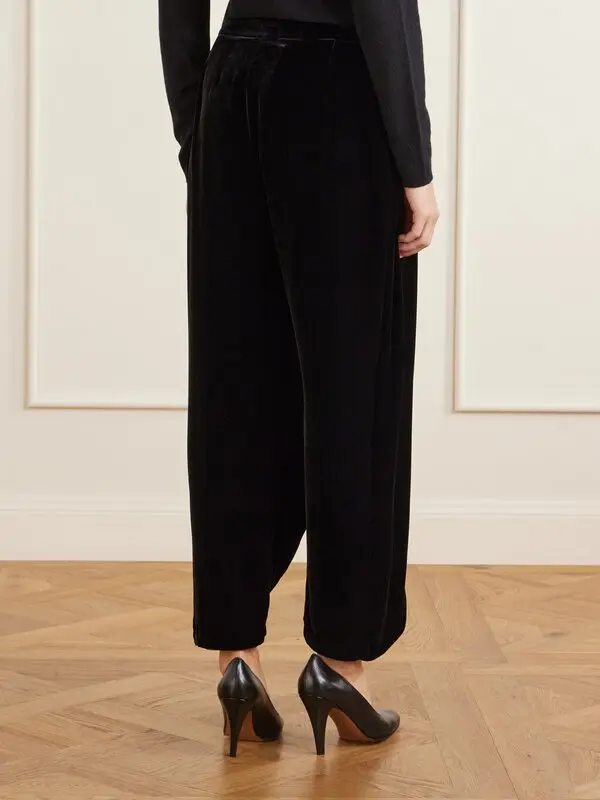 THE ROW Velvet Tapered Pants