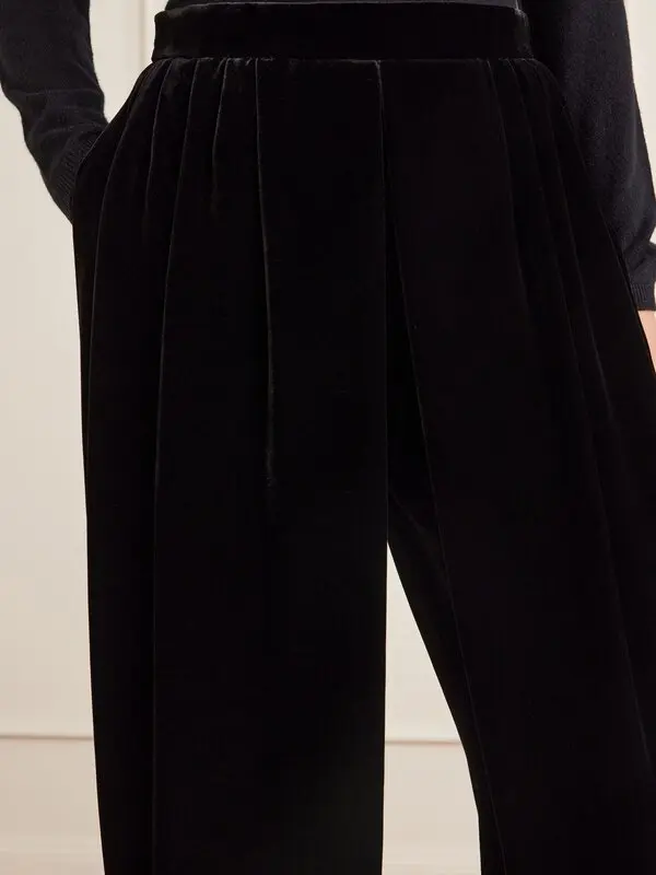 THE ROW Velvet Tapered Pants