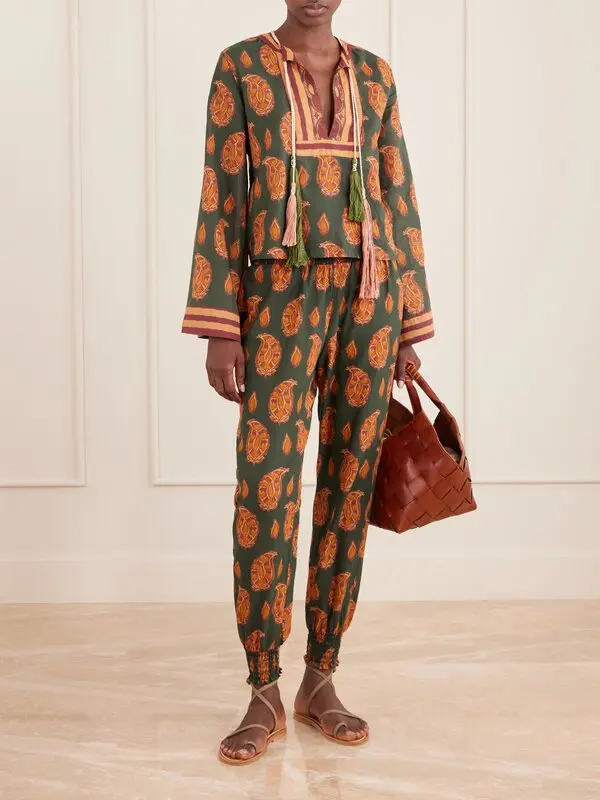 Johanna Ortiz Sun Whisper' Printed Cotton Blouse