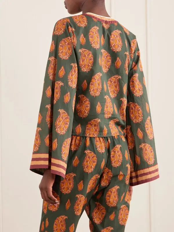 Johanna Ortiz Sun Whisper' Printed Cotton Blouse