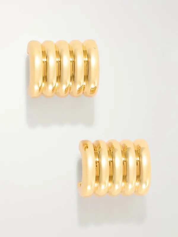DEHANCHE Hollyhock Medium -tone Earrings - Gold