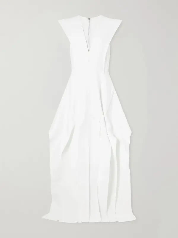 Maticevski Acumen Paneled Crepe Gown - White