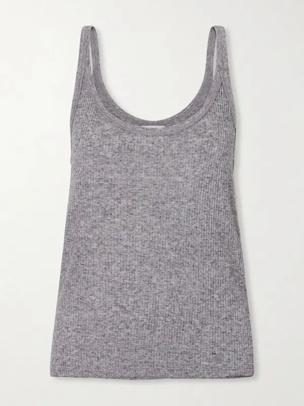 Loulou De Saison Roni" Ribbed Wool Blend Cami