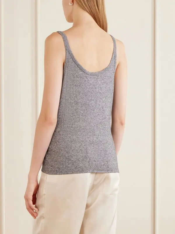 Loulou De Saison Roni" Ribbed Wool Blend Cami