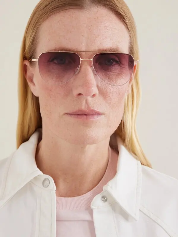 Barton Perreira Mcnair Aviator Sunglasses