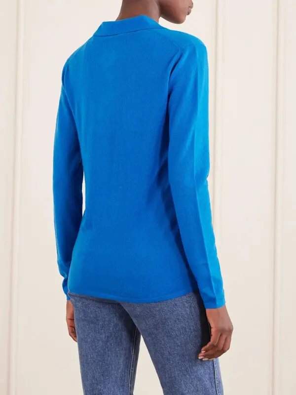 Tibi Wool-blend Knit Polo Sweater
