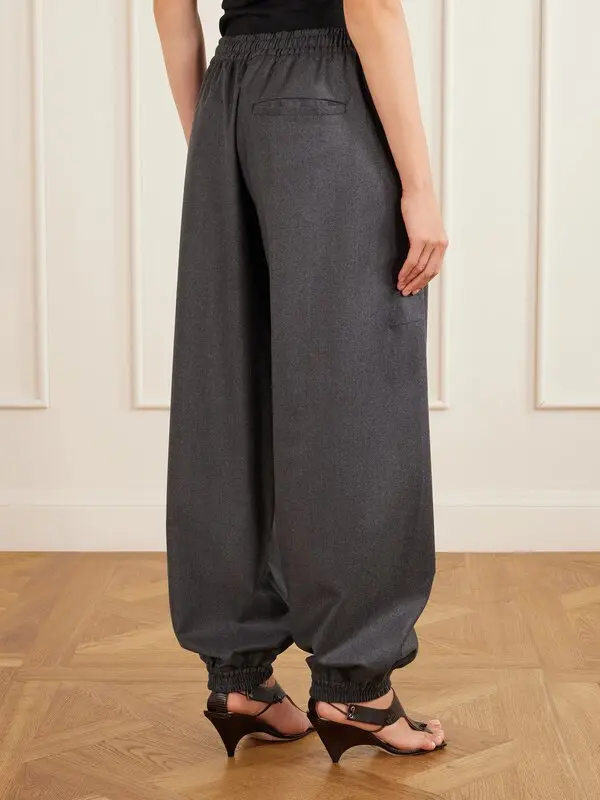 RÓHE Virgin Wool Wide-leg Balloon Pants - Gray