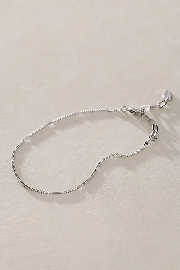 Free People Flora Anklet At - Silver