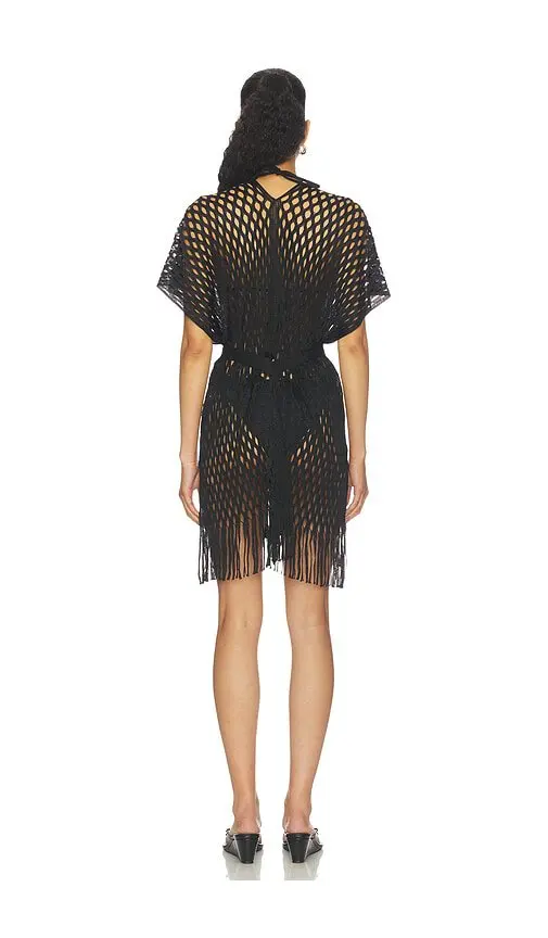 Luli Fama Caught Up Short Caftan