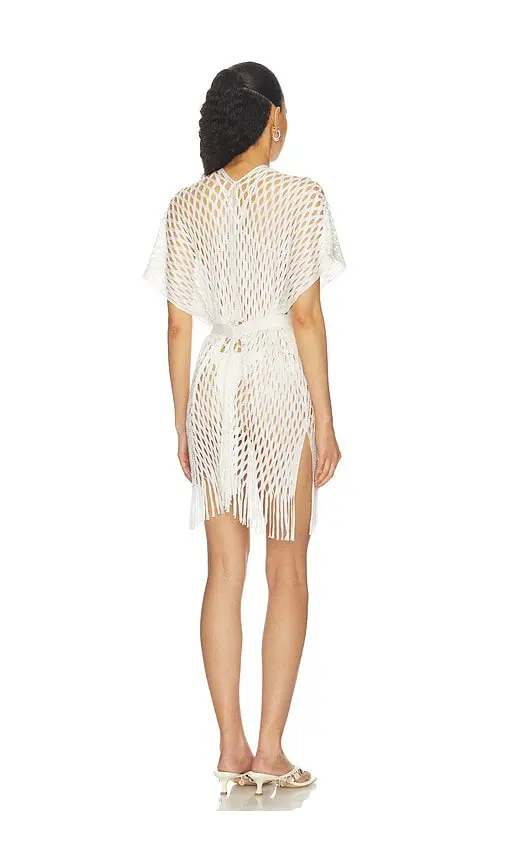 Luli Fama Caught Up Short Caftan