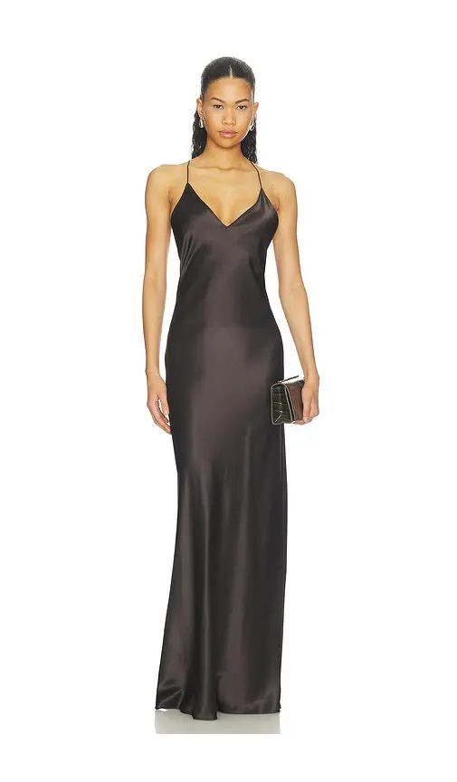 NILI LOTAN Ira Gown In . Also - Chocolate