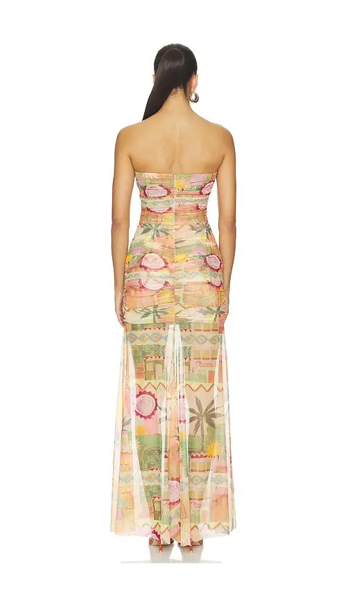 Amanda Uprichard Leo Maxi Dress - Peach