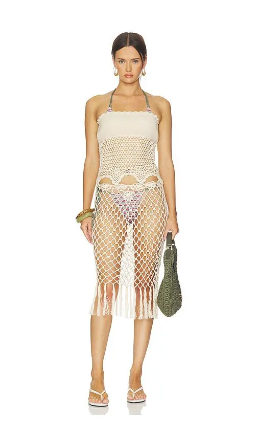 Frankies Bikinis Star Crochet Blouse In . Also